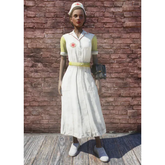 Yellow asylum dress - Fallout 76 Game Item - Gameflip