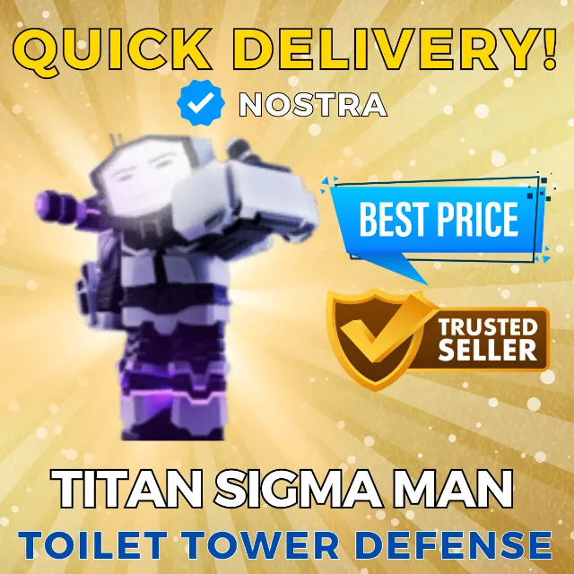 Titan Sigma Man - Toilet Tower Defense Game Items - Gameflip