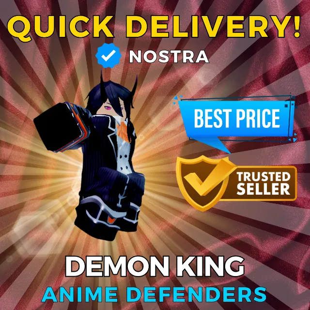 Anime Defenders Demon King - Anime Defenders Game Items - Gameflip