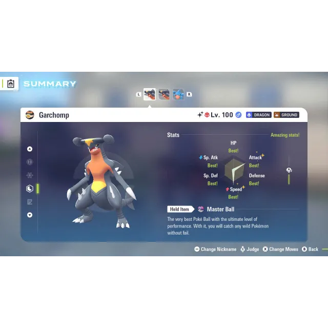 COMBO SHINY COMPETITIVE GARCHOMP AND SHINY GIBLE ALPHA 6IV⭐POKEMON ...
