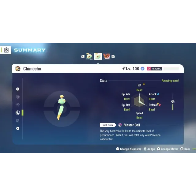 SHINY CHIMECHO 6IV MAX EV⭐POKEMON LEGENDS ZA - Pokemon Scarlet & Violet ...