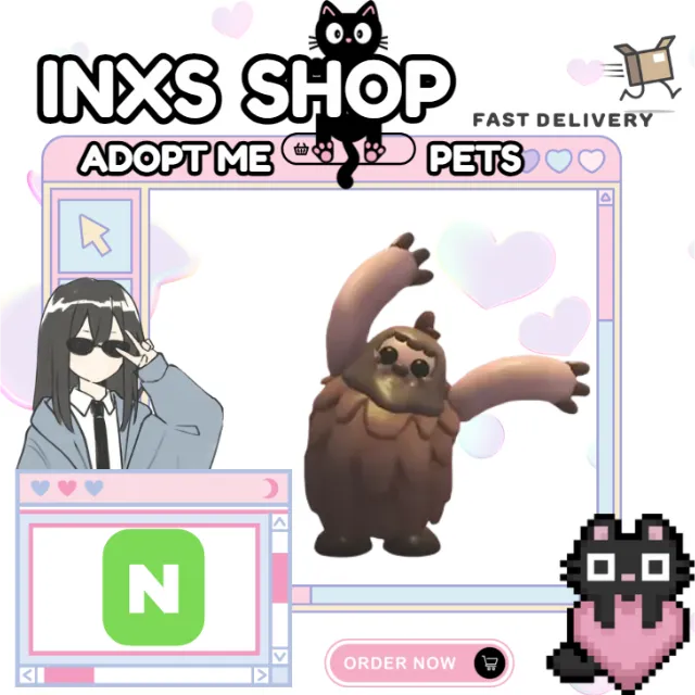 NEON SASQUATCH - Adopt Me Game Item - Gameflip