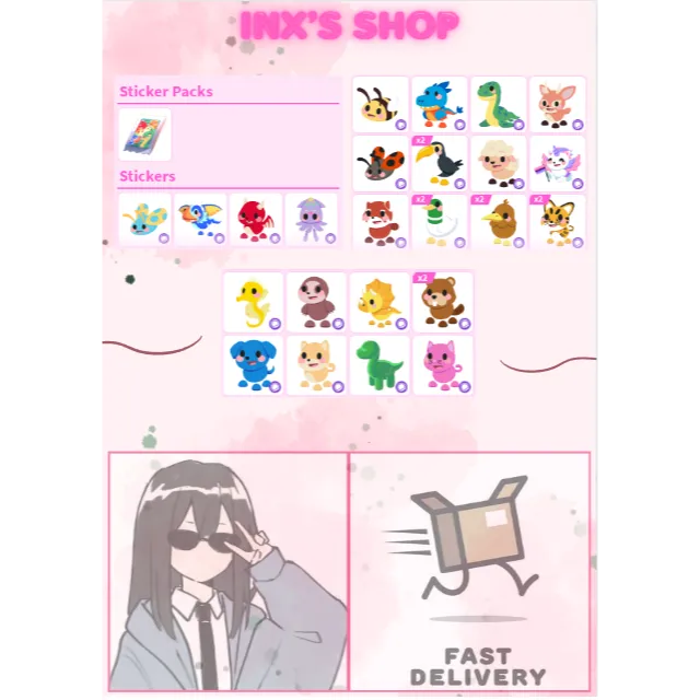 Adopt Me Bundle Stickers - Roblox Game Items - Gameflip