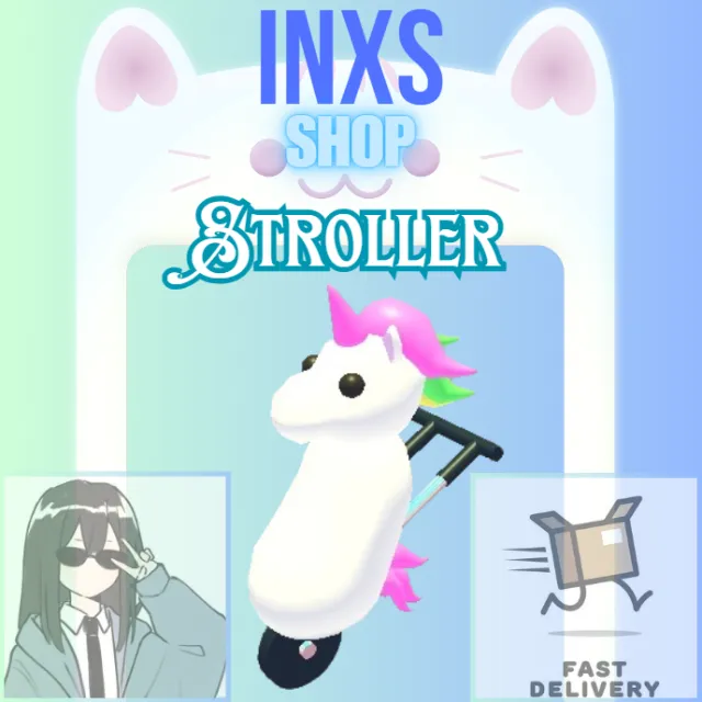 UNICORN STROLLER - Adopt Me Game Items - Gameflip