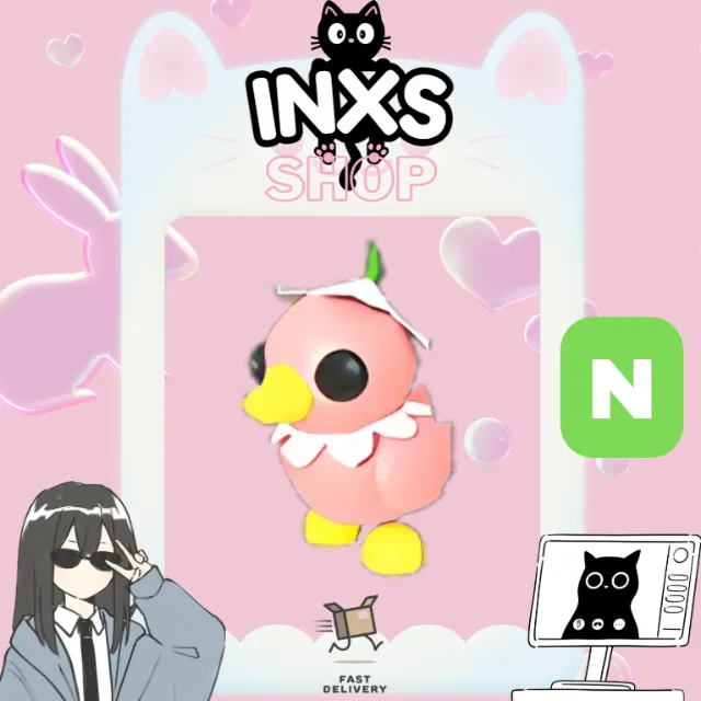 NEON FLOWER POWER DUCKLING - Adopt Me Game Item - Gameflip