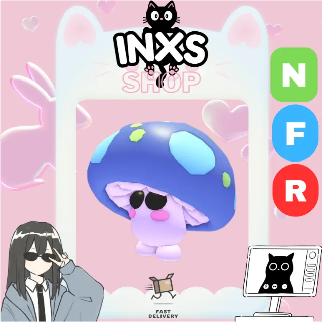 NFR MUSHROOM FRIEND - Adopt Me Game Item - Gameflip