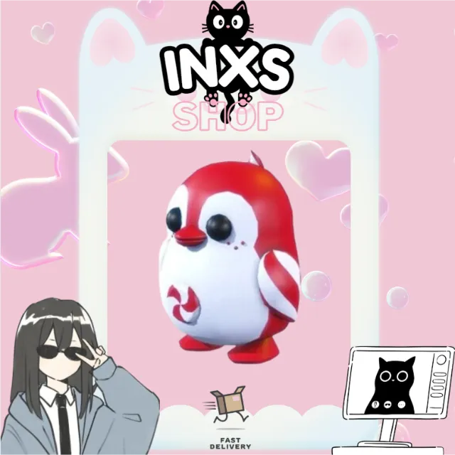 PEPPERMINT PENGUIN - Adopt Me Game Item - Gameflip