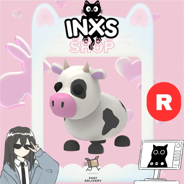 R COW - Adopt Me Game Item - Gameflip