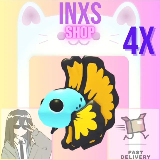 BLUE BETTA FISH 4X - Adopt Me Game Items - Gameflip