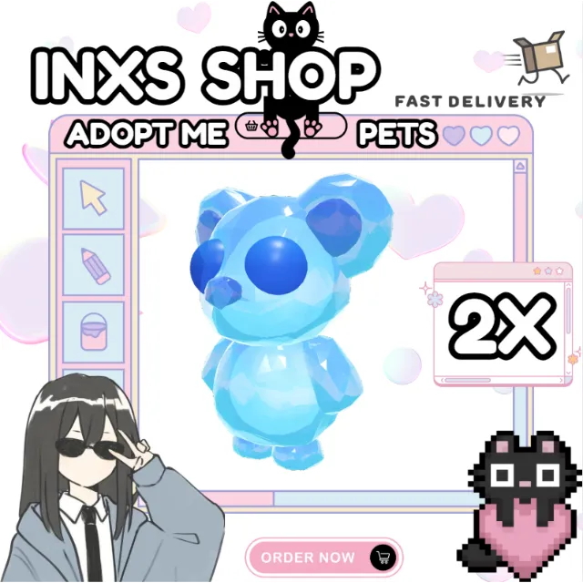 FROSTBITE CUB 2X - Adopt Me Game Item - Gameflip