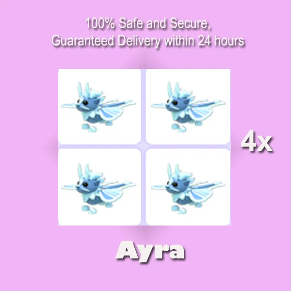 4x Ice Moth Dragon - Adopt Me Game Items - Gameflip