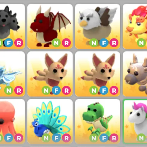 12x NFR adopt me - Game Item - Gameflip