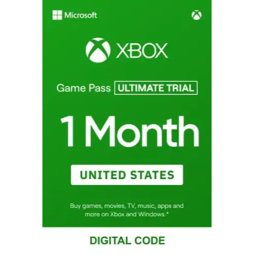 XBOX GAME PASS ULTIMATE - 1 MONTH US - Xbox Game Pass Gift Card - Gameflip