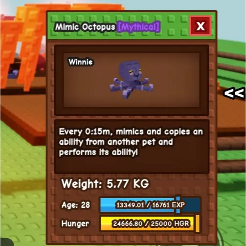 Mimic Octopus 15 seconds - Roblox Game Item - Gameflip