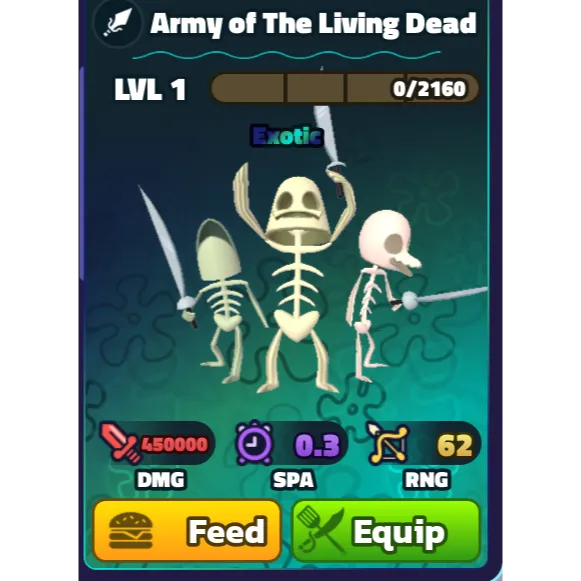 5x Army of the Living Dead (AOTLD) Units | Spongebob Tower Defense ...