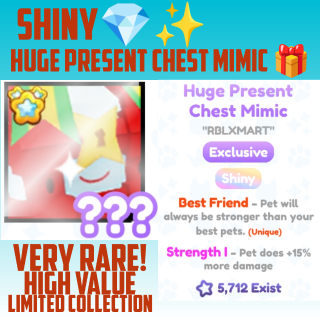 SHINY HUGE PRESENT CHEST MIMIC - Game Items - Gameflip