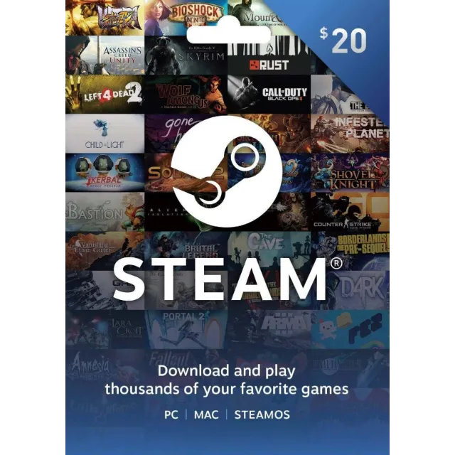 $20.00 Steam - Steam Geschenkkarten - Gameflip