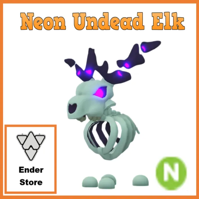 Undead Elk Neon - Adopt Me Game Item - Gameflip