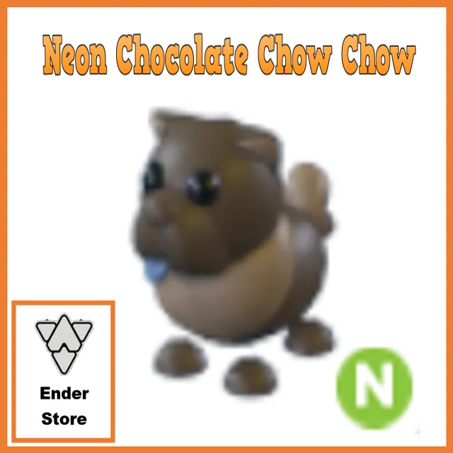 Chocolate Chow Chow Neon - Adopt Me Game Item - Gameflip