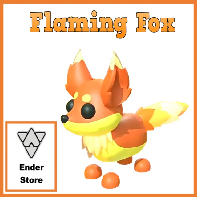 Flaming Fox - Adopt Me Game Item - Gameflip