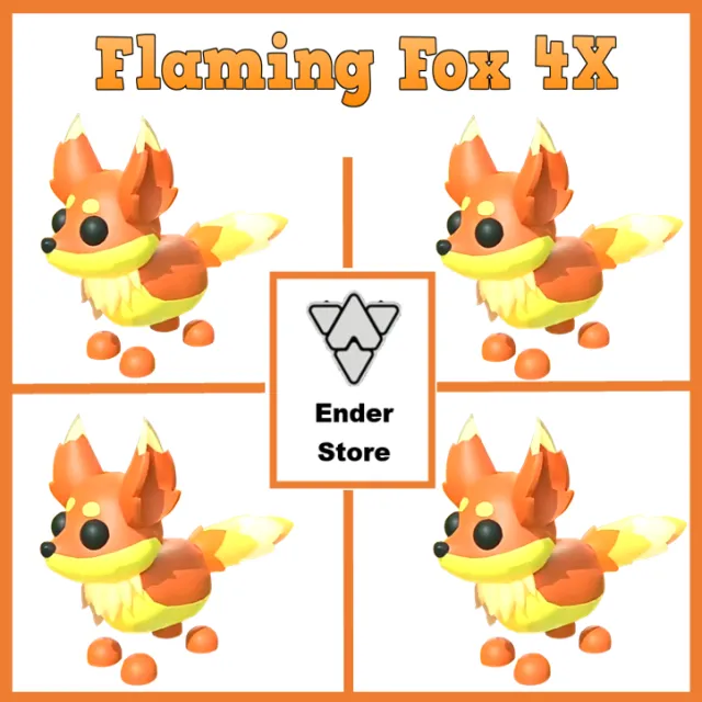 Flaming Fox - Adopt Me Game Item - Gameflip