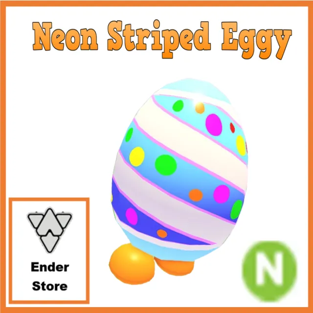 Neon Striped Eggy - Adopt Me Game Items - Gameflip