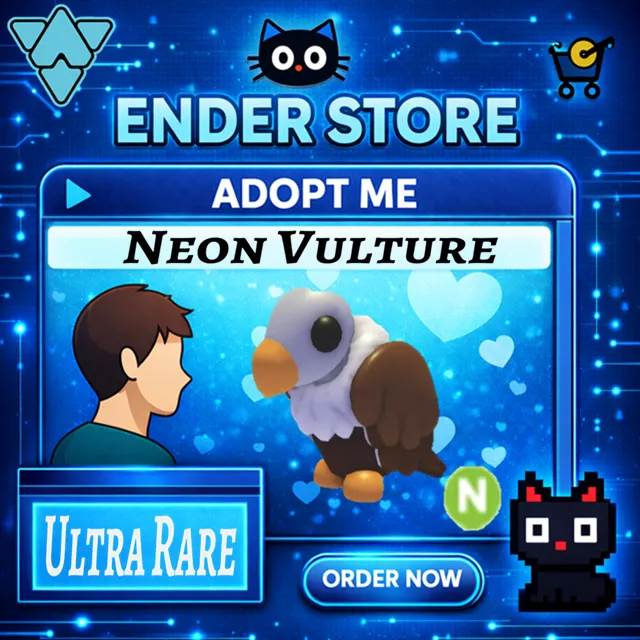 Neon Vulture - Adopt Me Game Item - Gameflip