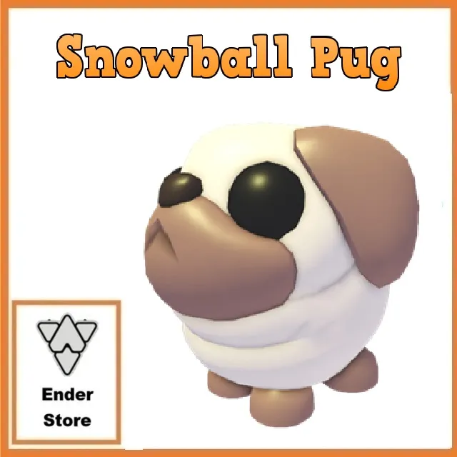 snowball pug - Adopt Me Game Item - Gameflip