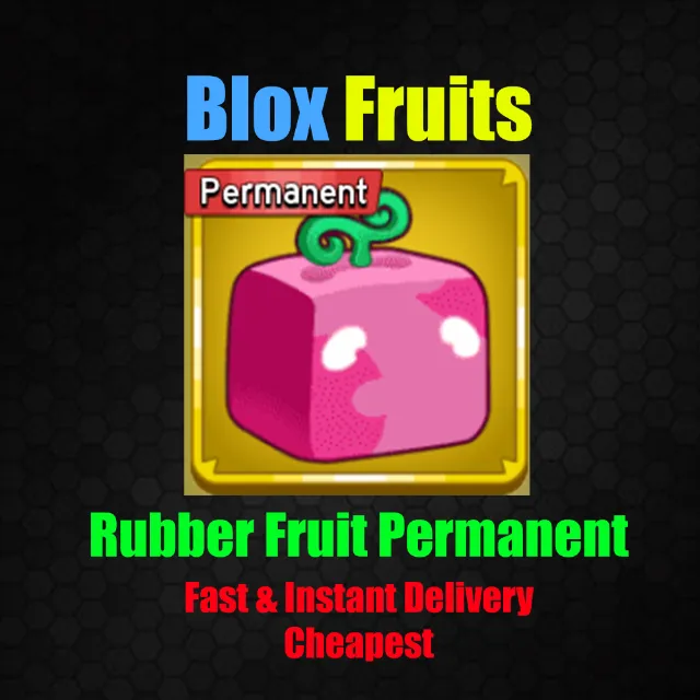 Blox Fruits - Rubber Fruit Permanent [ 1200 R] - Blox Fruits Game Item ...