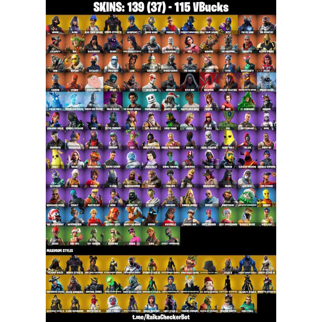 [PC] 139 skins | OG STW | IKONIK | Glow | Blue Team Leader | Omega | FA ...