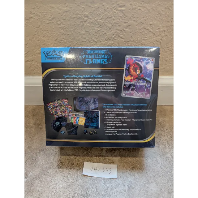 Pokémon TCG: Mega Evolution Phantasmal Flames Elite Trainer Box 9 ...