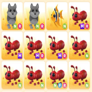 Bundle | ADOPTME PETS X12 - Game Items - Gameflip