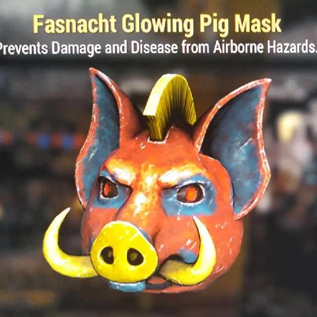 Glowing Pig Mask - Fallout 76 Game Item - Gameflip
