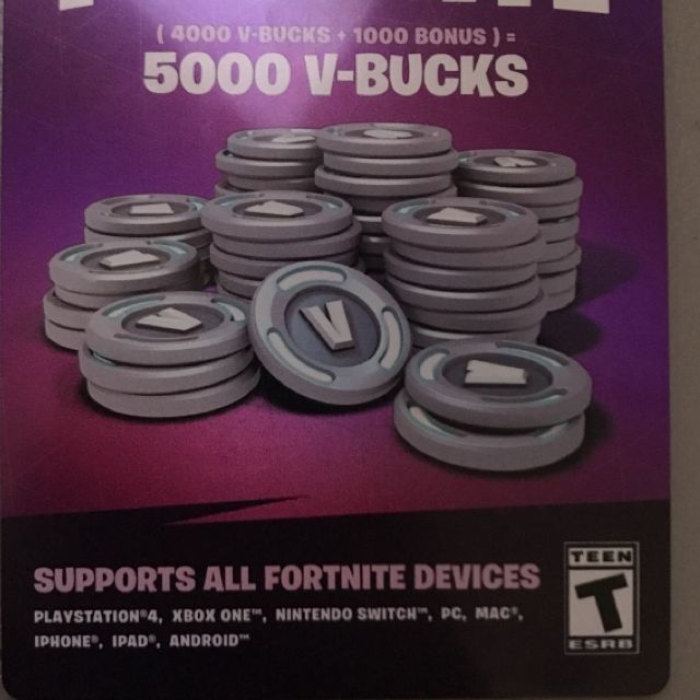 Code | INSTANT code | 5,000 vBucks! - Game Items - Gameflip