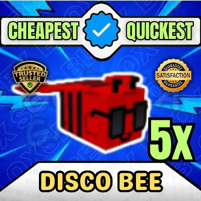5x DISCO BEE Grow A Garden - Grow a Garden Game Item - Gameflip
