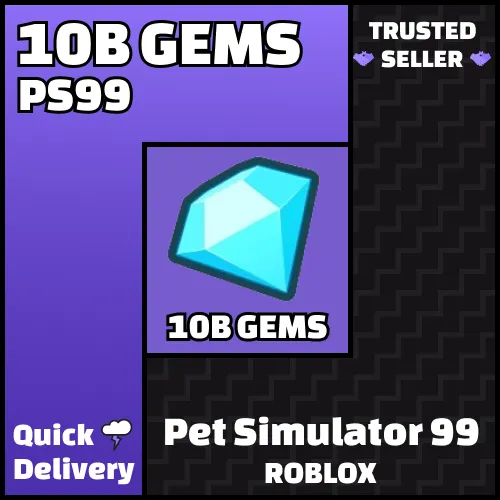 10B Gems - Pet Simulator 99 Game Items - Gameflip