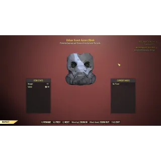 Urban Scout Armor Mask - Fallout 76 Game Items - Gameflip