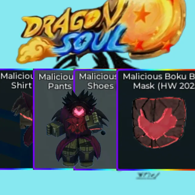 Malicious Boku Black Set (HW 2025) - Roblox Game Item - Gameflip