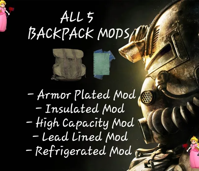 Backpack Mods - Fallout 76 Game Item - Gameflip