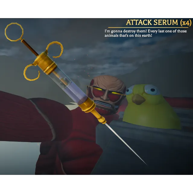 1 Attack Serum AOTR - Attack on Titan Revolution Game Item - Gameflip