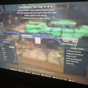 Weapon | executioner explosive the fixer - Game Items - Gameflip