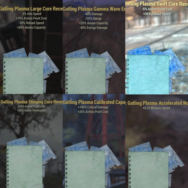 Gatling Plasma All Plan - Fallout 76 Game Item - Gameflip