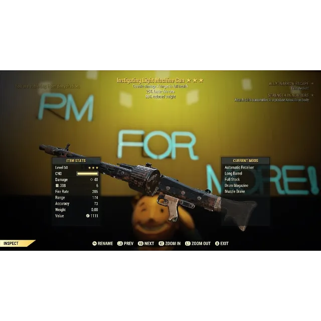 Weapon | 3* I light machine gun - Fallout 76 Game Item - Gameflip