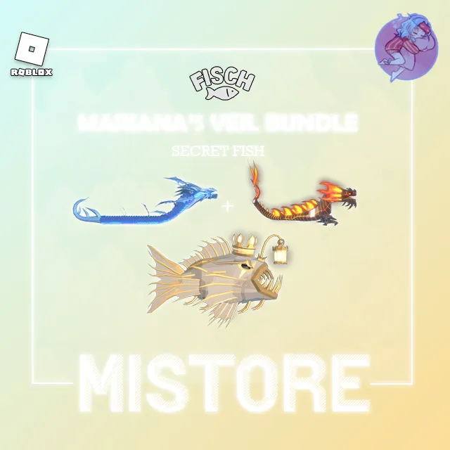 MARIANA'S VEIL BUNDLE - 3X NEW SECRET FISCH - Fisch Game Item - Gameflip
