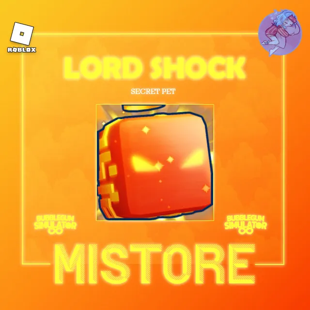 LORD SHOCK - BGSI - Bubble Gum Simulator Game Item - Gameflip