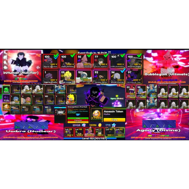 #087 Anime Adventures Meta Secret UNIQUE Account : Pain Unique - Agony ...