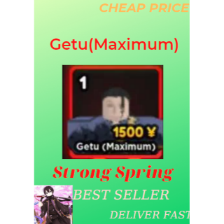 Getu(Maximum) anime adventure - Game Items - Gameflip