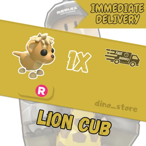 Lion cub R - Adopt Me Game Item - Gameflip