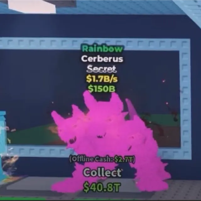 RAINBOW CERBERUS - Steal a Brainrot Game Item - Gameflip