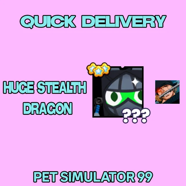 HUGE STEALTH DRAGON - PS99 - Pet Simulator 99 Game Item - Gameflip
